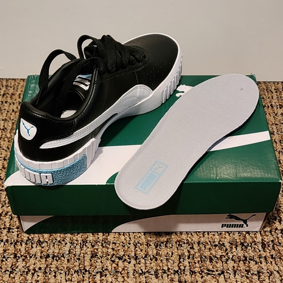 Puma | Shoes | Puma Cali Jr Black Milky Blue | Poshmark